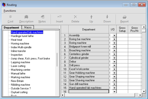 Manufacturing Cycle Time Software - Micro Estimating
